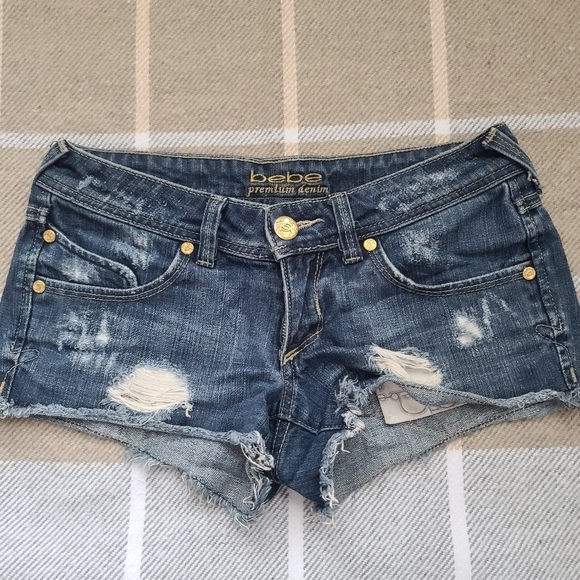 bebe | Shorts | Bebe Low Waist Jean Short Shorts | Poshmark
